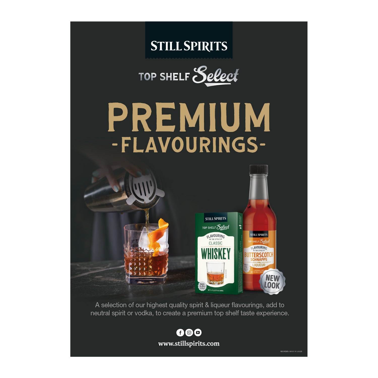 POS - SS Top Shelf Select Poster A3 – Bevieshop-NZ